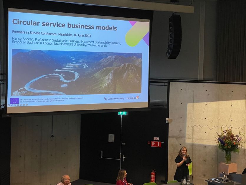 Nancy Bocken gave a keynote speech at the Frontiers in Service Design ...